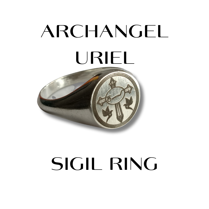 Ring of Archangel Uriel with Sigil – Abraxas Amulets ® Magic ♾️ ...